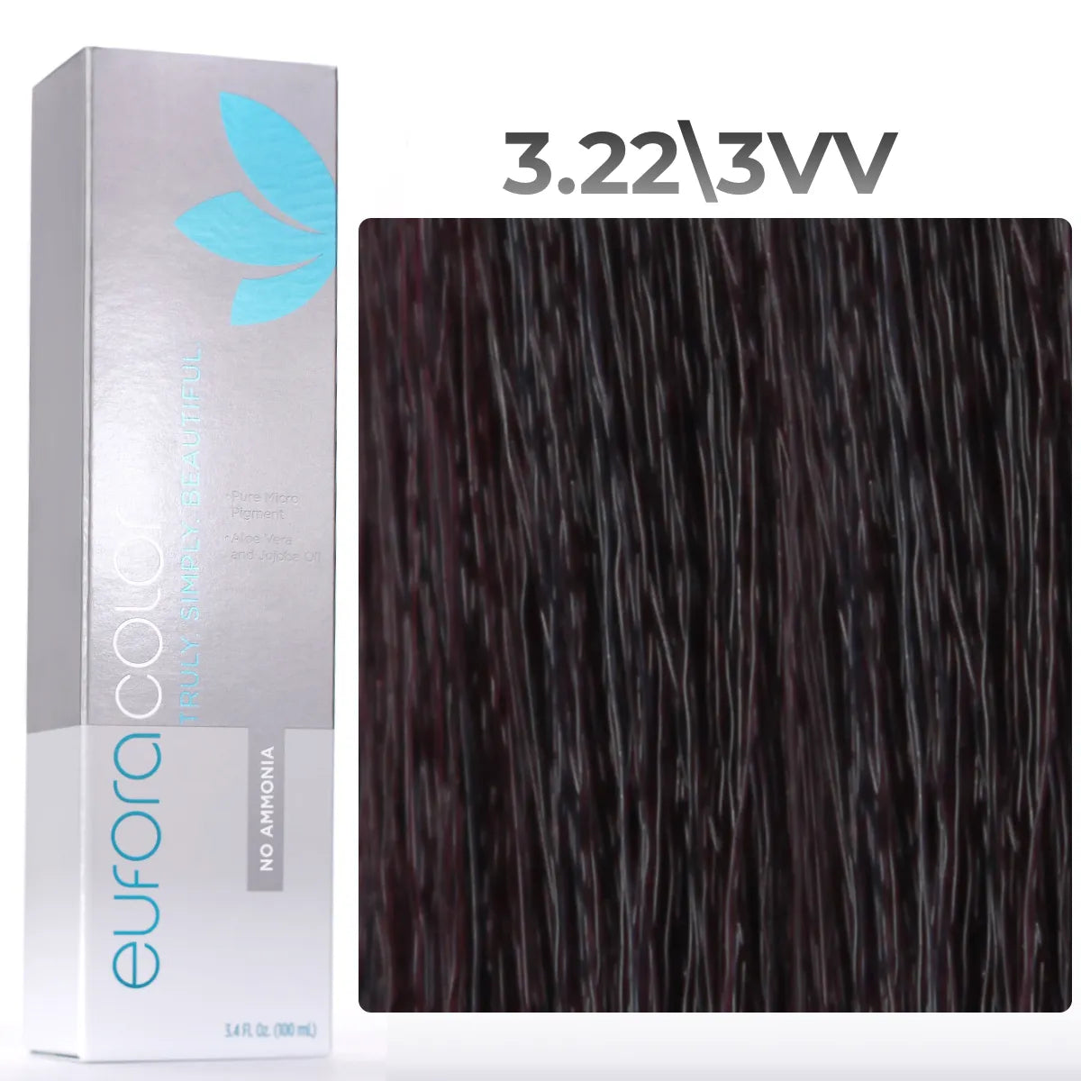 3.22\3VV - Dark Intense Violet Brown - No Ammonia - 100ml ...