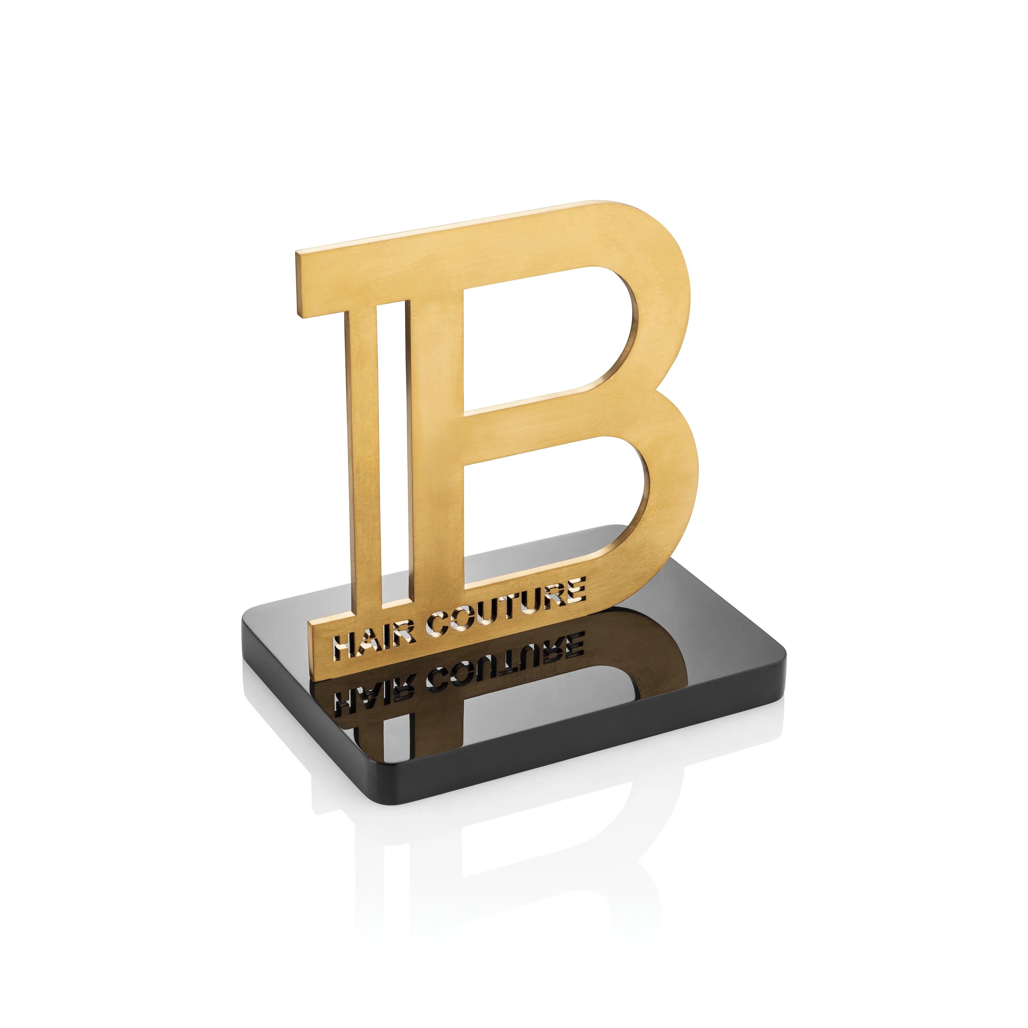 Luxury Golden Balmain B Logo Element – International Beauty Services ...